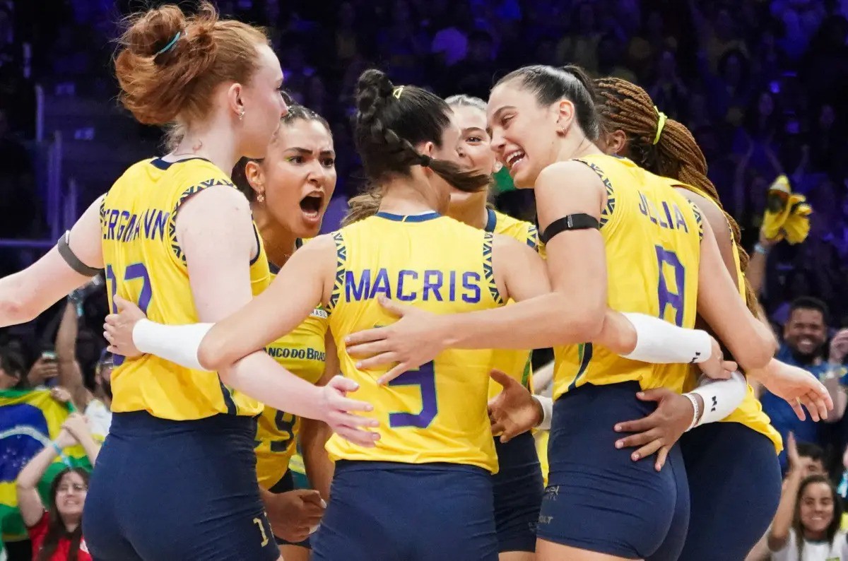 VNL feminina 2025: Brasil enfrenta Alemanha pela terceira vitória